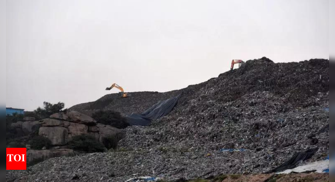 Hyderabad deals with mounting garbage with one dumping site | Hyderabad ...