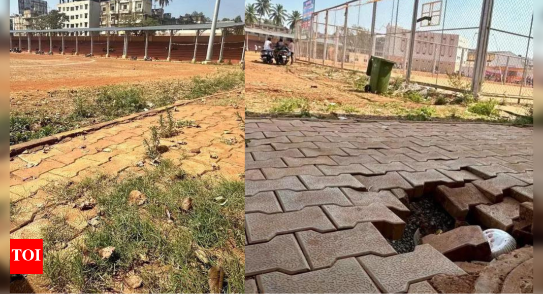 Nehru stadium’s poor construction quality exposed post Smart City ...