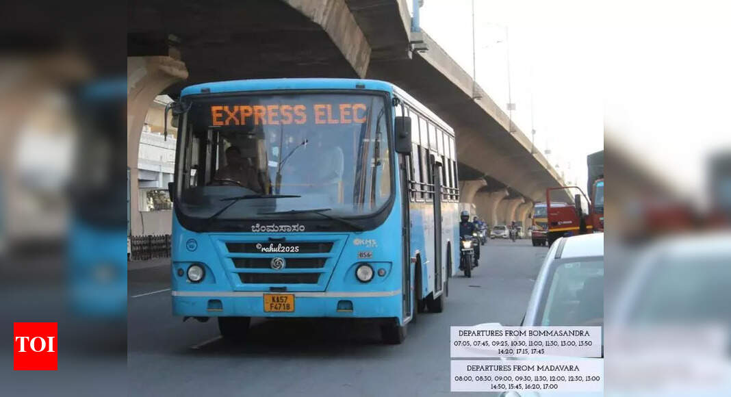 Commuters cheer express buses on NICE Rd | Bengaluru News - The Times ...