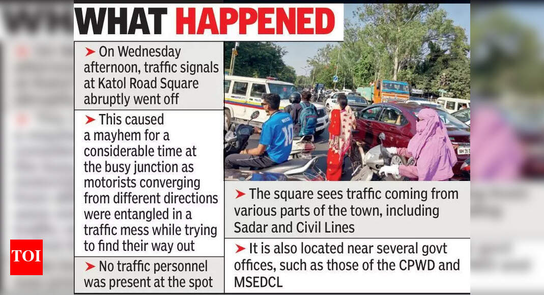 Jam Session At Katol Road Square As Signals Go Kaput | Nagpur News ...