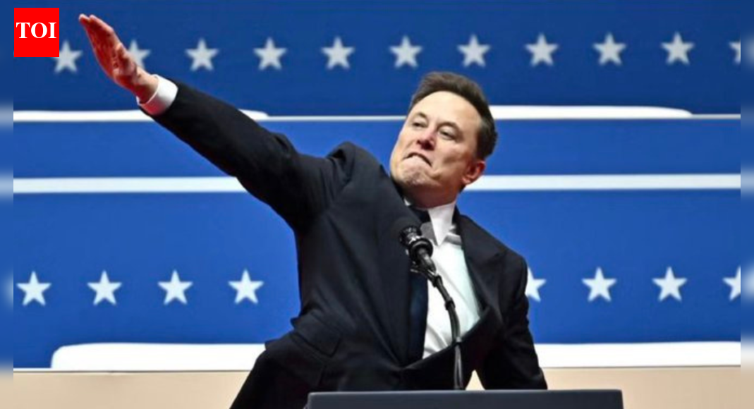 After Musk gesture, activists project 'Heil' on Tesla plant - The Times ...