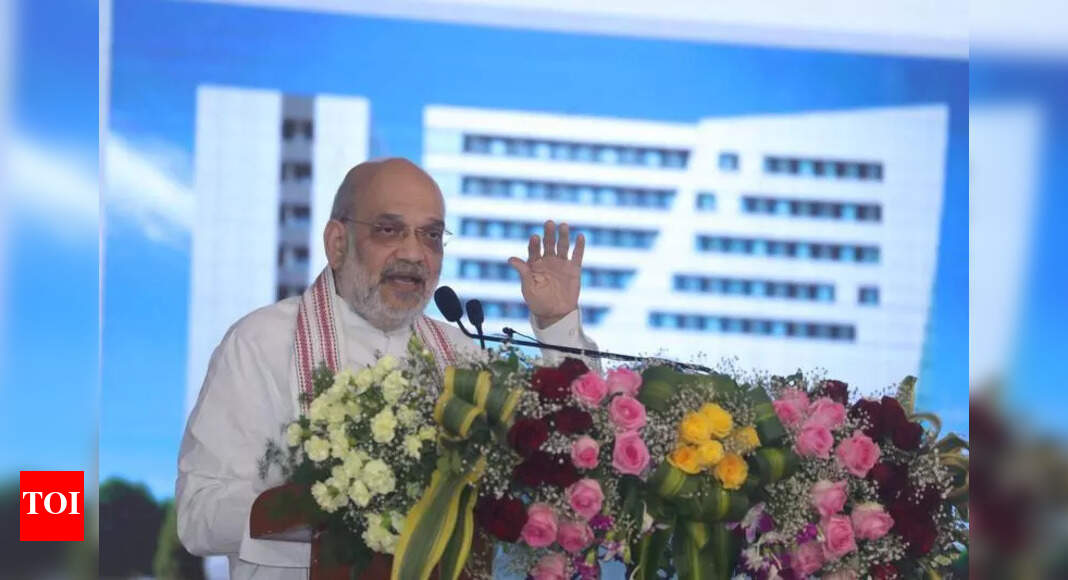 Threefold increase in health budget since last Cong govt: Shah | Surat ...