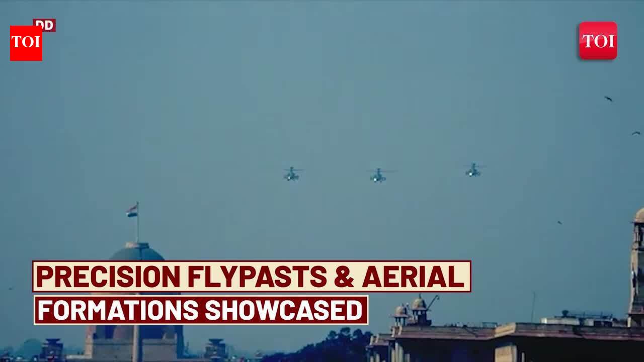 Indian Fighter Planes Fly Over New Delhi As Flypast Dazzles Audience At ...