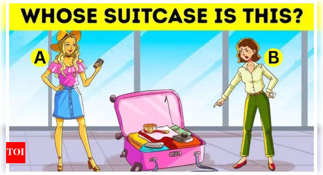 Brain teaser: Only a genius can spot the rightful owner of a suitcase ...