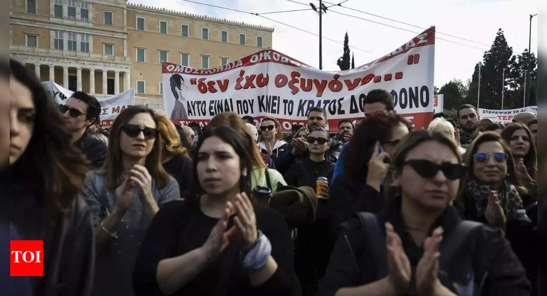 Greece: Mass protests demand justice for rail crash victims - The Times ...
