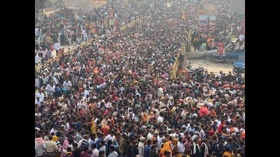 Record 25L also flock to Ayodhya, admin gears up to welcome more | Lucknow News - The Times of India