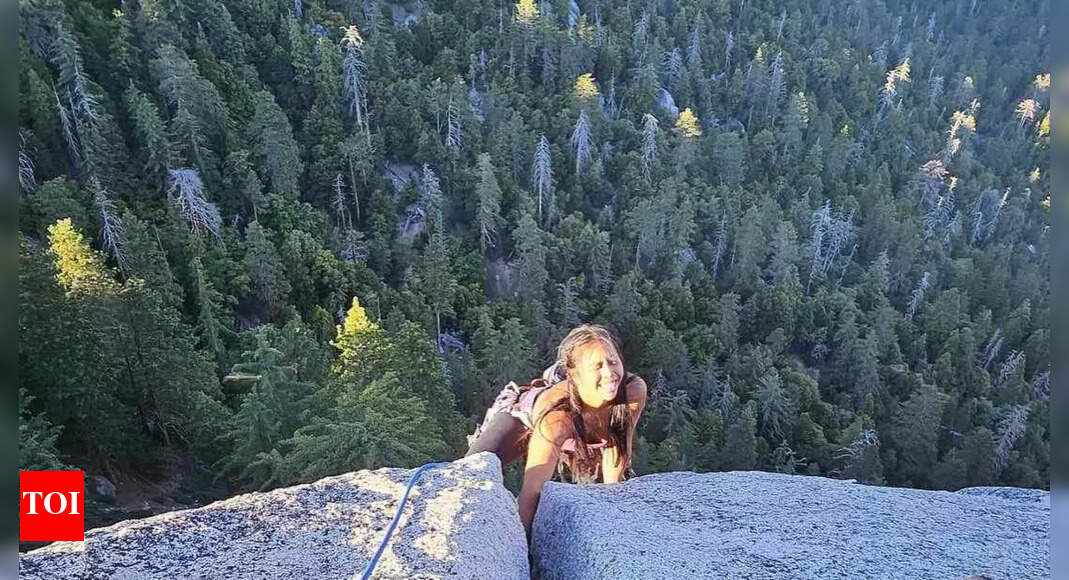 Rock climber shares heartbreaking post, moments before she falls to ...