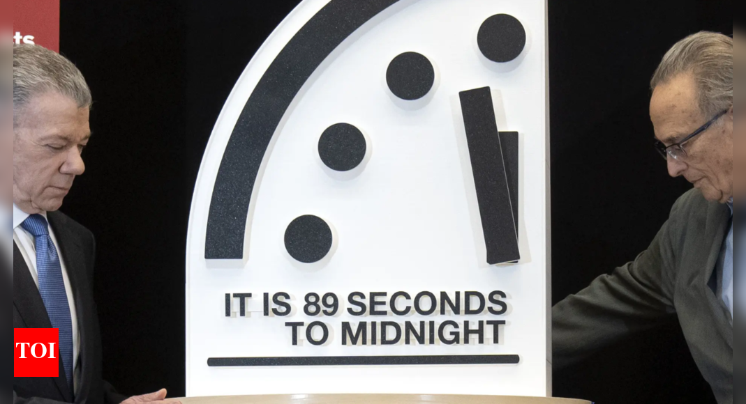'Doomsday Clock' moves closer to midnight amid threats of climate ...