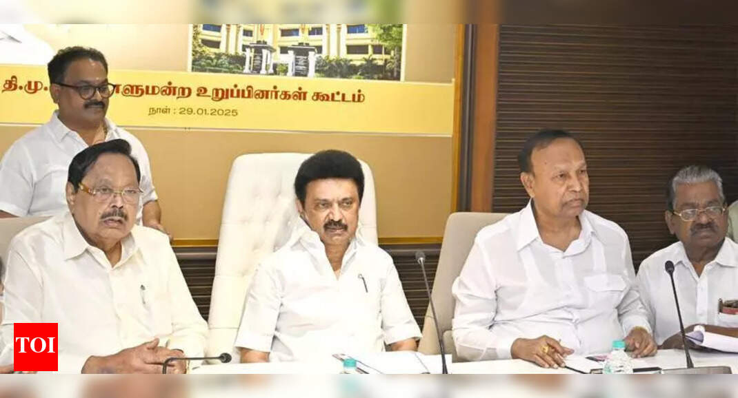DMK calls for code of conduct for guv, time frame for assent | Chennai ...