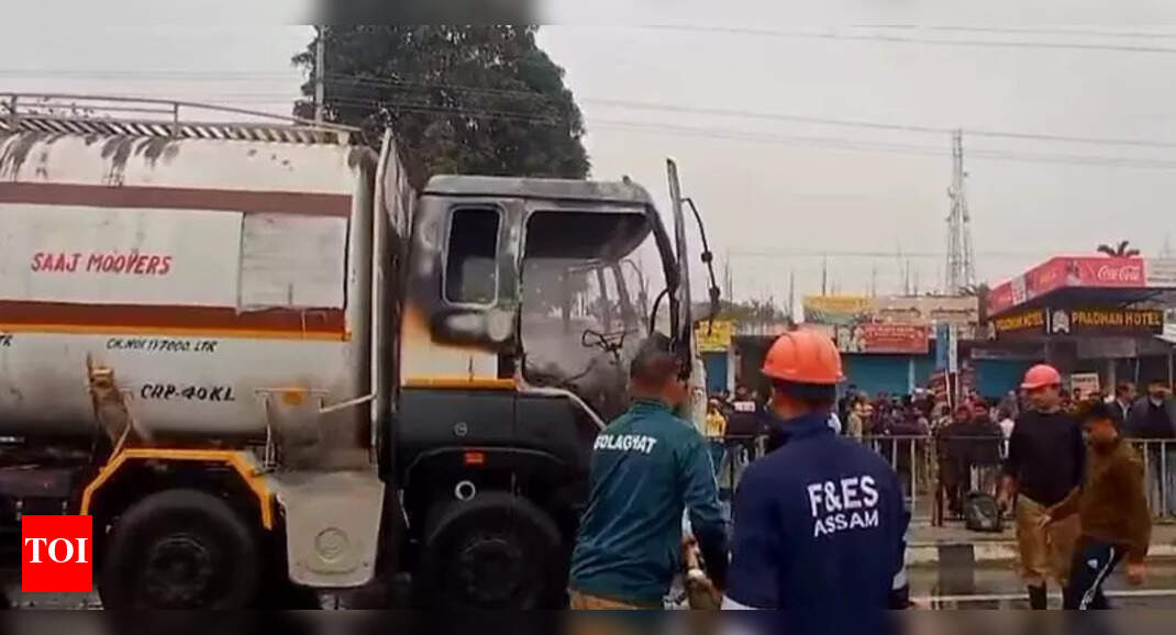 Methanol tanker en route to Uttarakhand catches fire in Dergaon ...