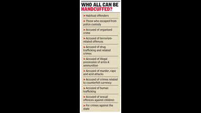 Cops start handcuffing high-risk offenders | Chandigarh News - The ...
