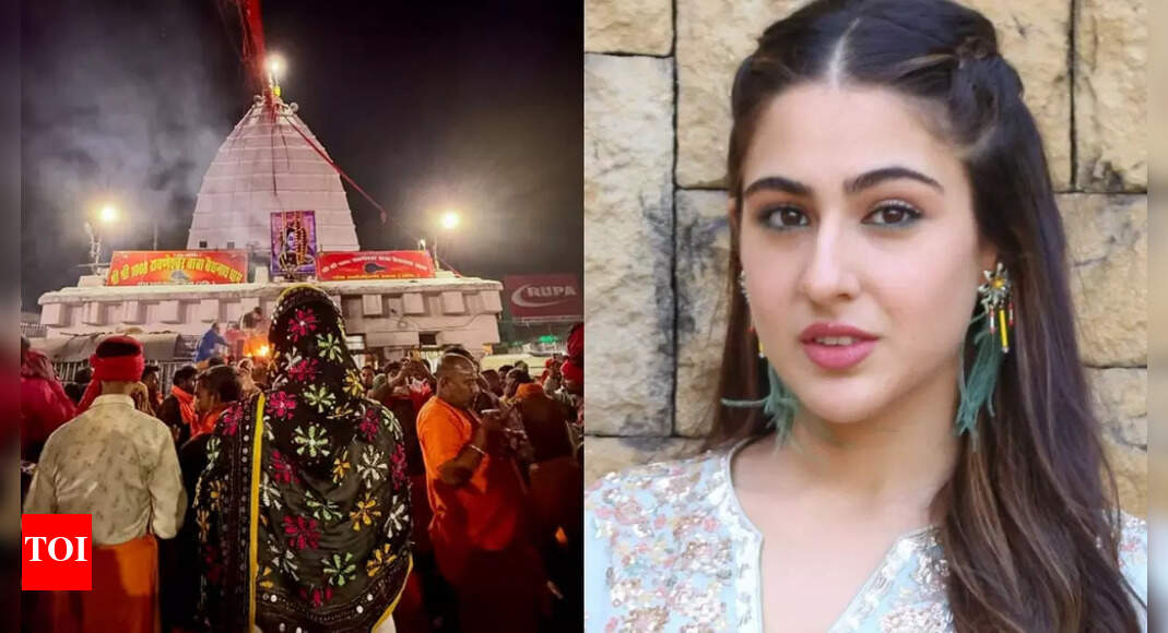 Sara Ali Khan visits Baidyanath Jyotirling in Jharkhand, shares ...
