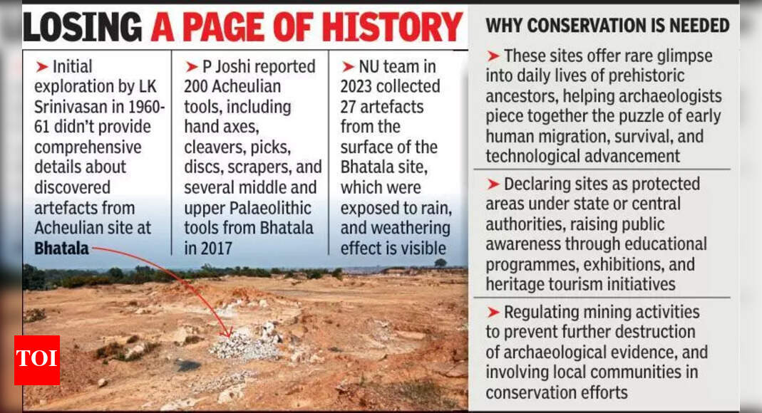 Prehistoric Sites Bhatala, Mowad Dating 2 Million Years on the Brink of ...