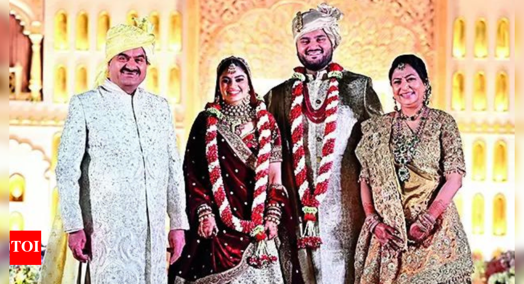 Son marries in a simple ceremony, Adani pledges 10k crore for social ...