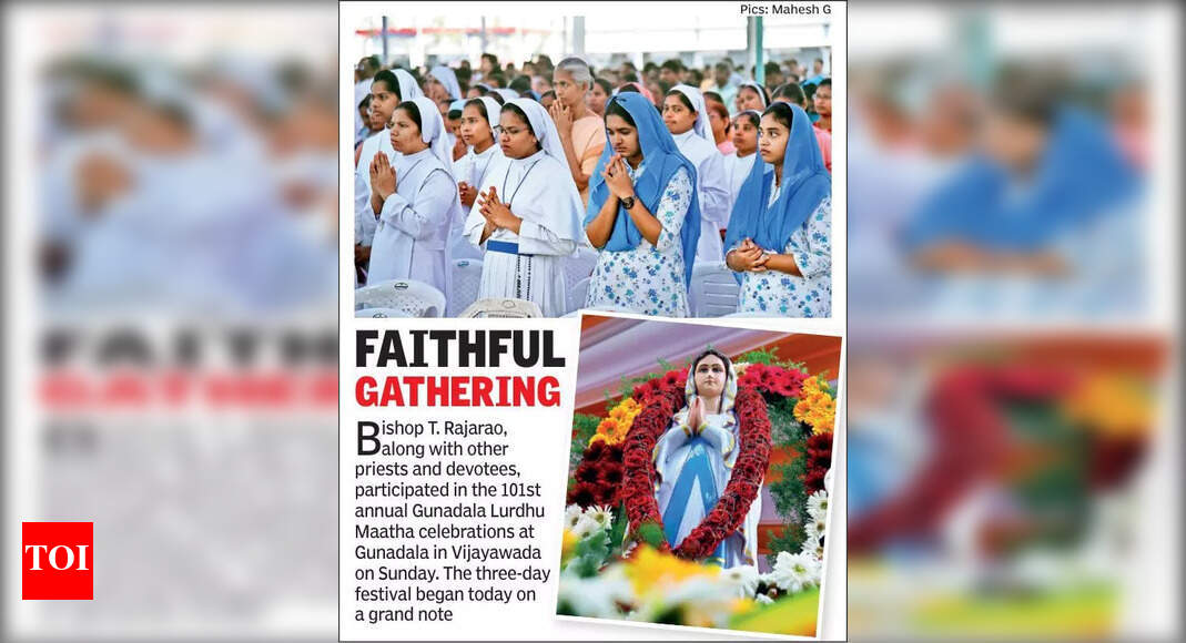 Gunadala Mary Matha festival begins on grand note | Vijayawada News ...