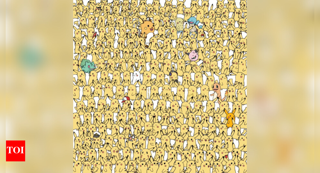 Optical illusion: Can you spot 3 bananas among your favourite Pokemon ...