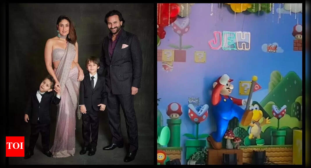 Inside Jeh Ali Khan’s Mario-themed birthday bash: Kareena Kapoor and ...