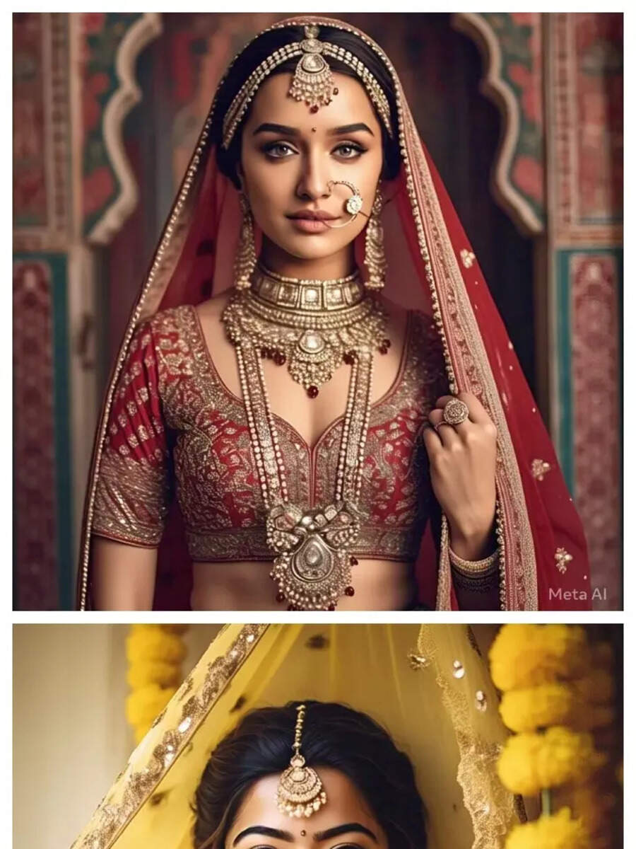 AI imagines Bollywood actresses as 2025 brides: Shraddha Kapoor to ...
