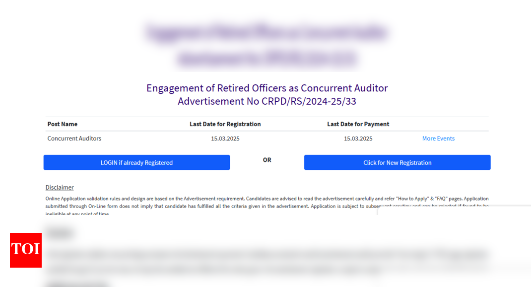 SBI Concurrent Auditor recruitment 2025 application window opens: Direct link to apply for 1194 ...