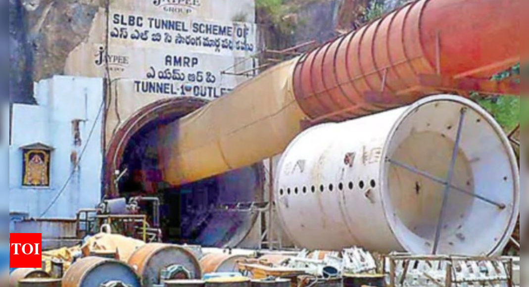 6 workers feared trapped as section of roof in SLBC tunnel project ...