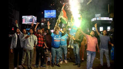 City erupts in celebration as India defeats Pak in CT | Patna News ...