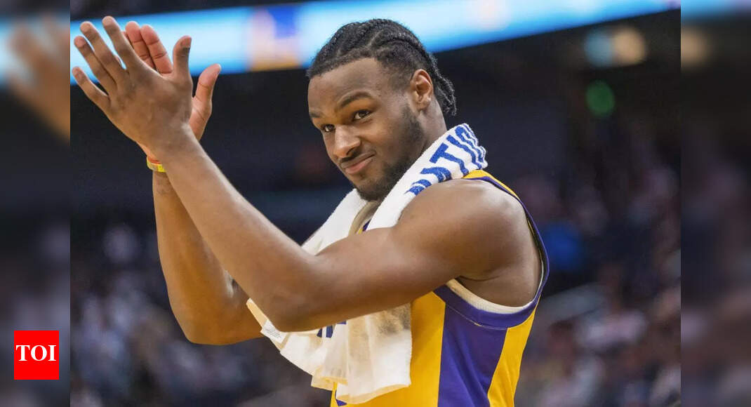 Bronny James unveils exclusive Nike LeBron Nxxt Gen AMPD PE in South ...