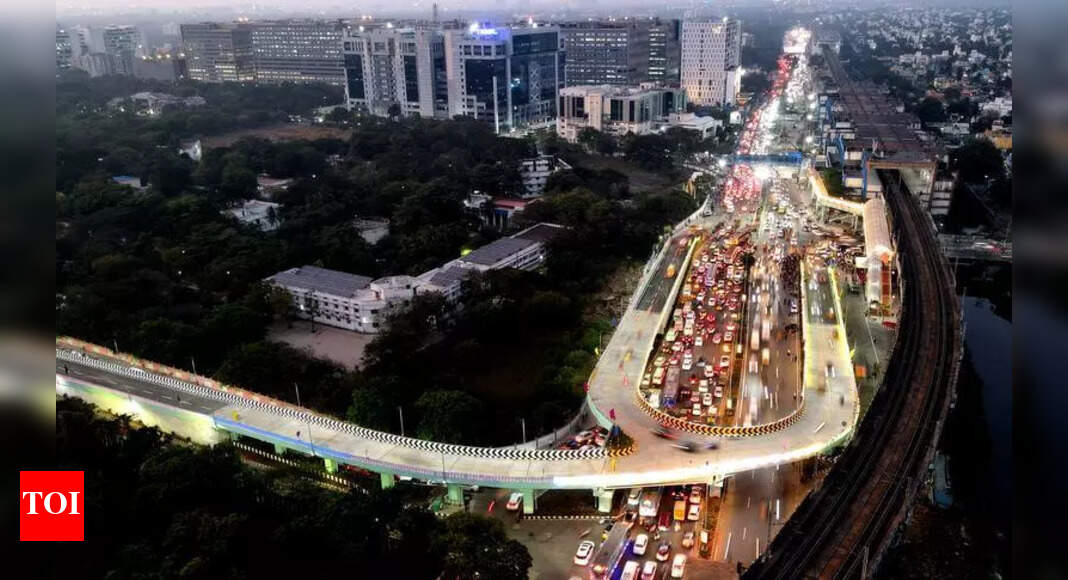 Tidel Park Flyover: Chaos reigns as TIDEL park flyover opens | Chennai ...