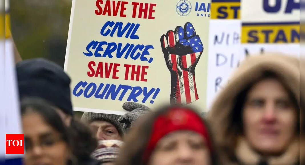 Federal Workers Protest Senate Over Musk's Job Cuts and Workforce ...