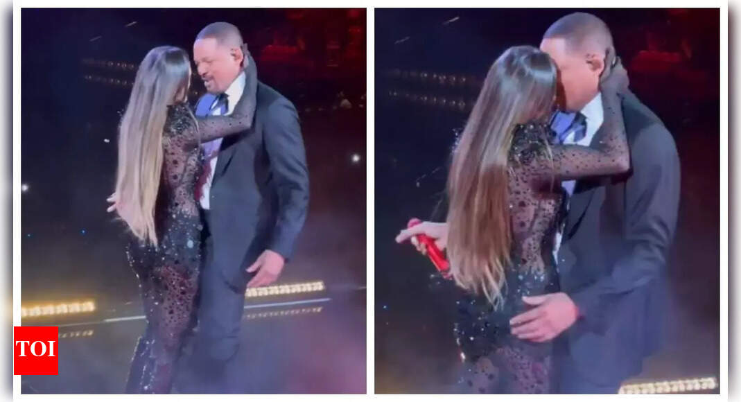Will Smith almost kisses India Martinez during steamy performance while ...
