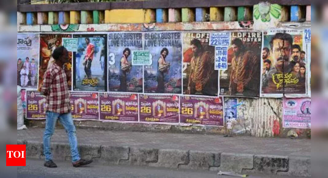 Despite ban, posters continue to defile walls in Vijayawada ...