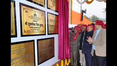 HP CM Sukhvinder Singh Sukhu lays foundation stones of 9 devp projects worth Rs 47cr in Mandi ...