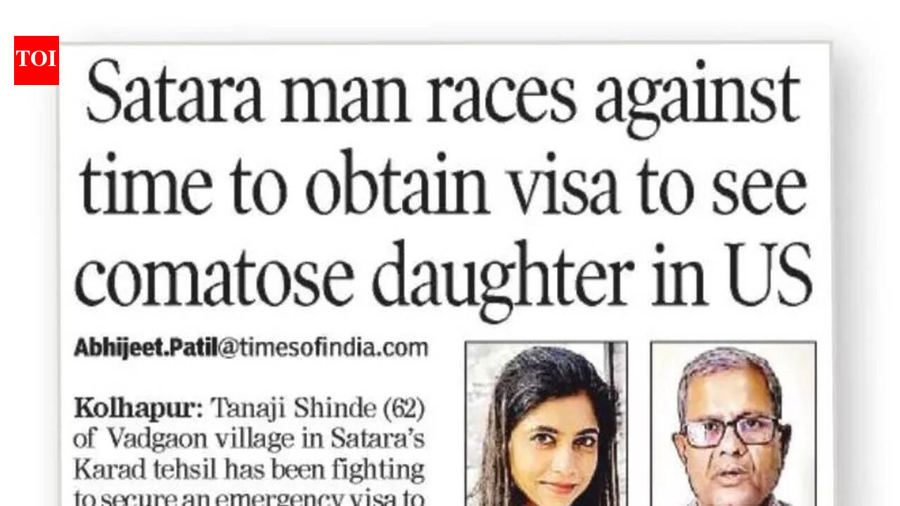Satara man gets emergency US visa to visit daughter in coma, set to fly ...