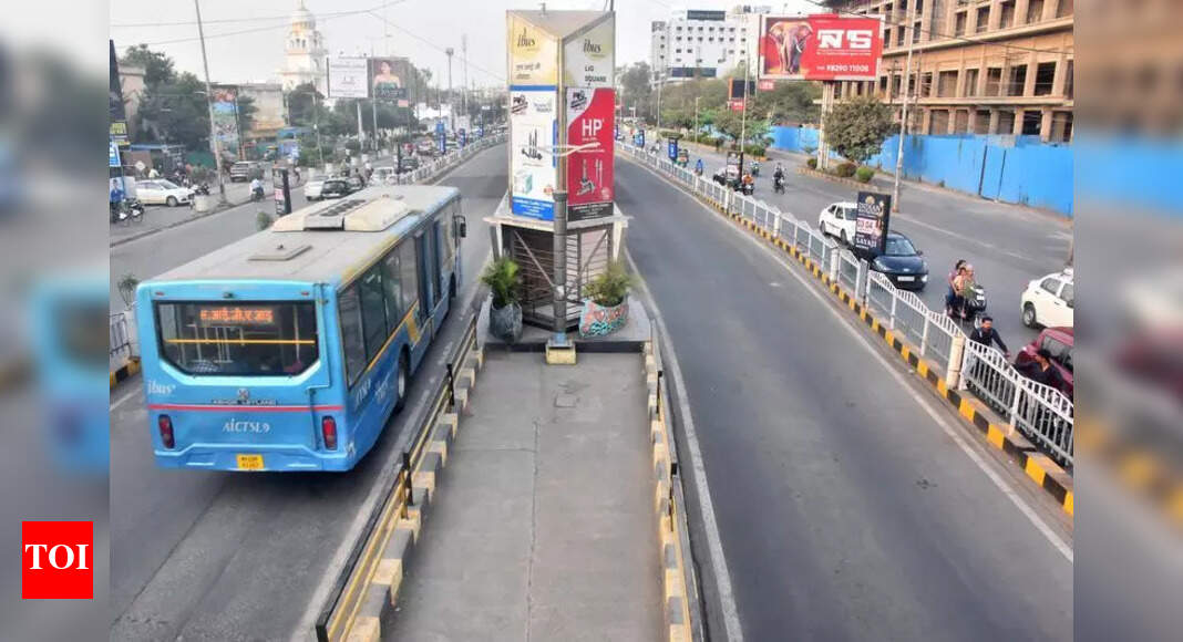 BRTS dismantling started after court order | Indore News - The Times of ...