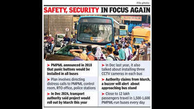 PMPML’s panic button project yet to go off; May new deadline | Pune ...