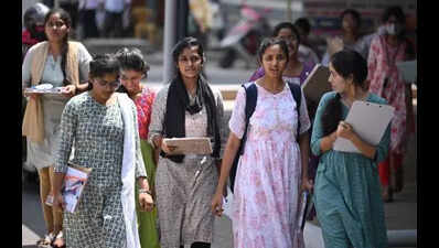 10.59 lakh first and second year inter students appear for exams in ...