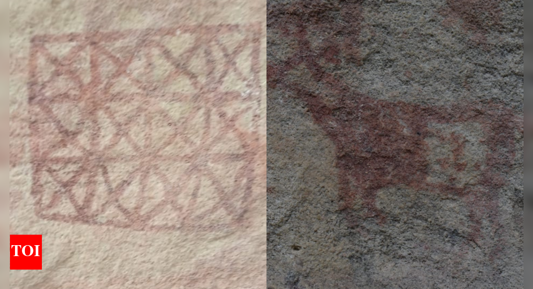 Unveiling Chhattisgarh's ancient art: Fading rock paintings of MCB ...