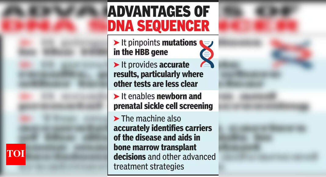 BMHRC gets DNA sequencer for sickle cell anemia testing | Bhopal News ...