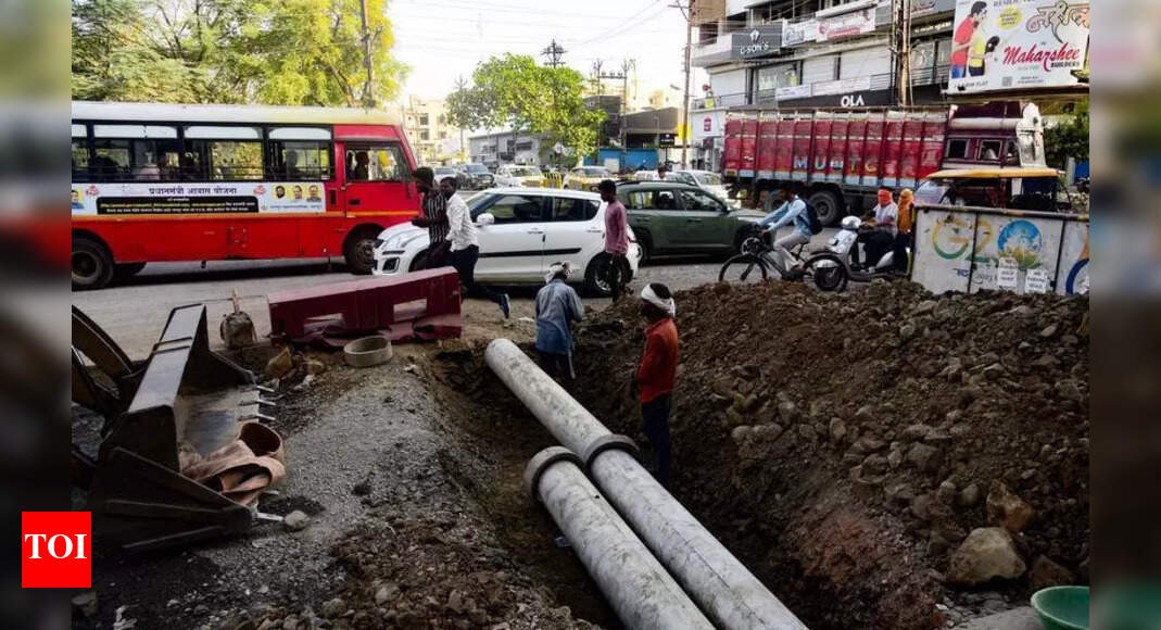 Pipeline Work Snags Road Fix: Besa Gridlock To Drag Till June | Nagpur News - The Times of India