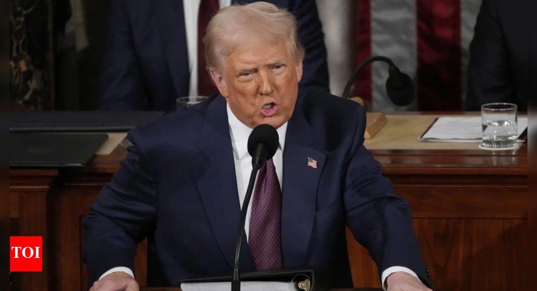Why Donald Trump wore a purple tie during his address to US congress ...