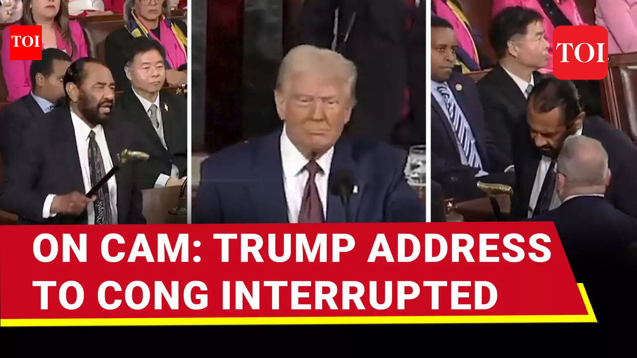Trump Forced To Stop U.S. Cong Speech; High Drama In House, Rep. Green ...