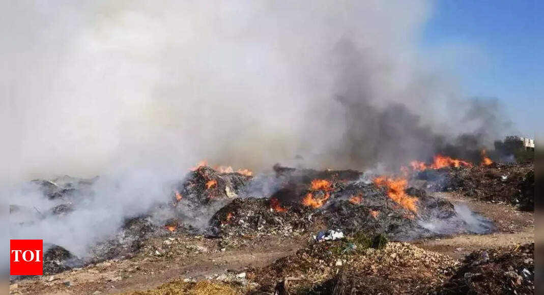 Suicide bid? How a bidi led to fire at Noida waste dumping yard | Noida ...