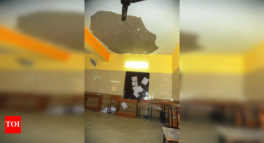 Five students injured as roof collapses in classroom | Madurai News ...