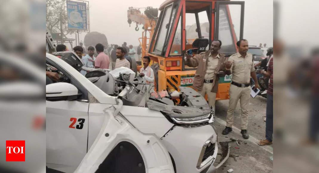 2 dead, 3 injured as car hits lorry in Telangana's Narketpally ...