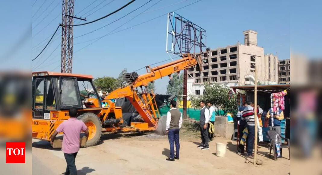 Illegal ads gone, Gurgaon civic body sets up panel to dispose of unipoles now | Gurgaon News ...