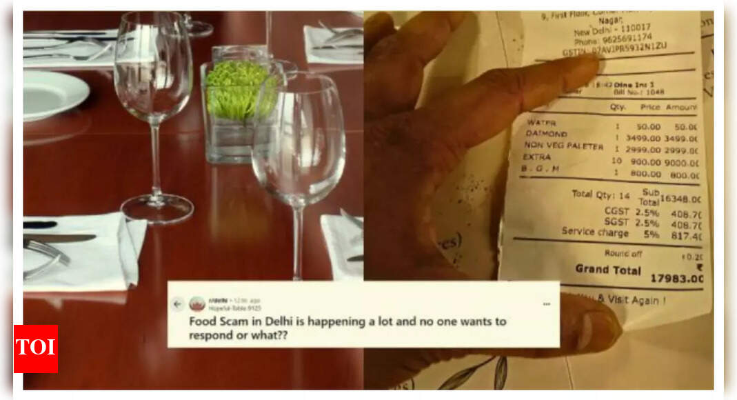 Viral dating trap: Man scammed by Delhi restaurant, claims was billed ...