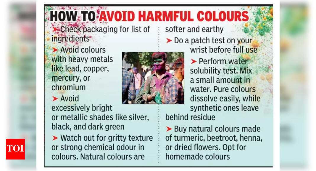 Don’t buy colours that have rough texture, intense chemical smell ...