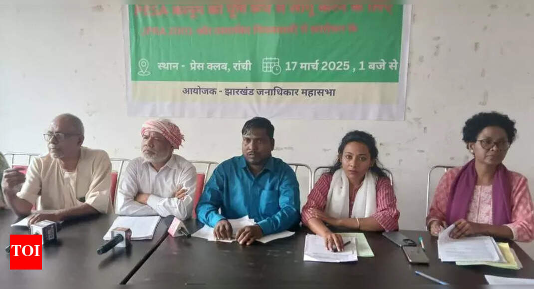 Amend JPRA for proper implementation of PESA: JJM to state govt ...