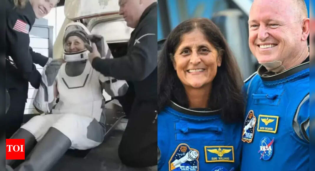Sunita Williams, Butch Wilmore return to Earth after nine months in space with SpaceX Dragon ...