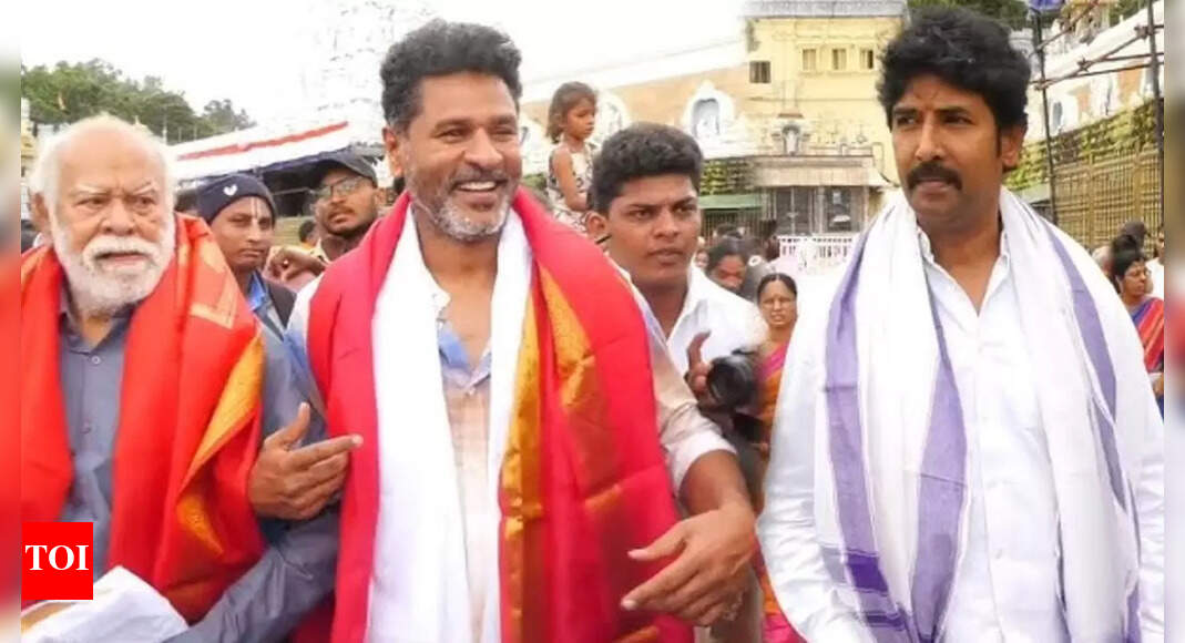 Prabhu Deva visits Tirumala Temple, receives blessings from priests ...