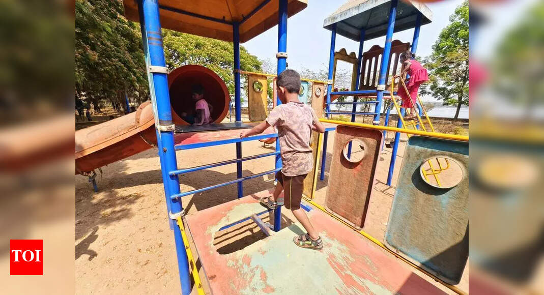 Damaged play equipment in Kolhapur civic gardens puts kids at risk ...
